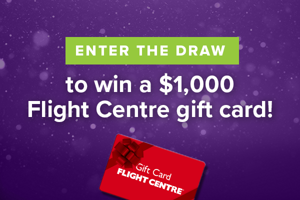Win a Flight Centre gift card | 12 Days of Giveaways | Primepac